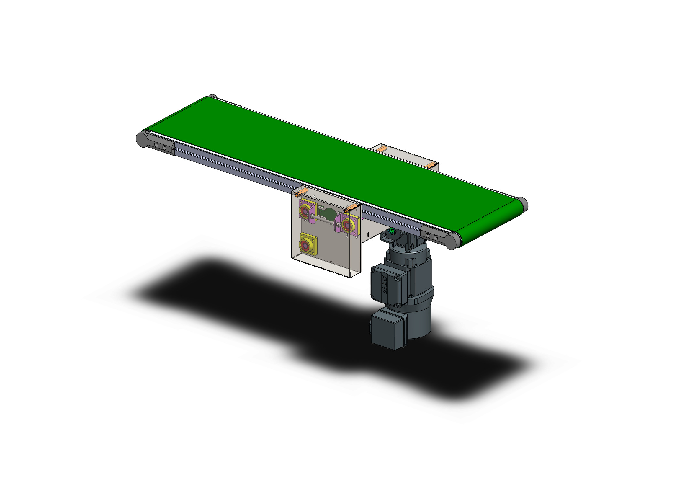 BELT CONVEYOR D50 WITH CENTRAL DRIVE | Minitec