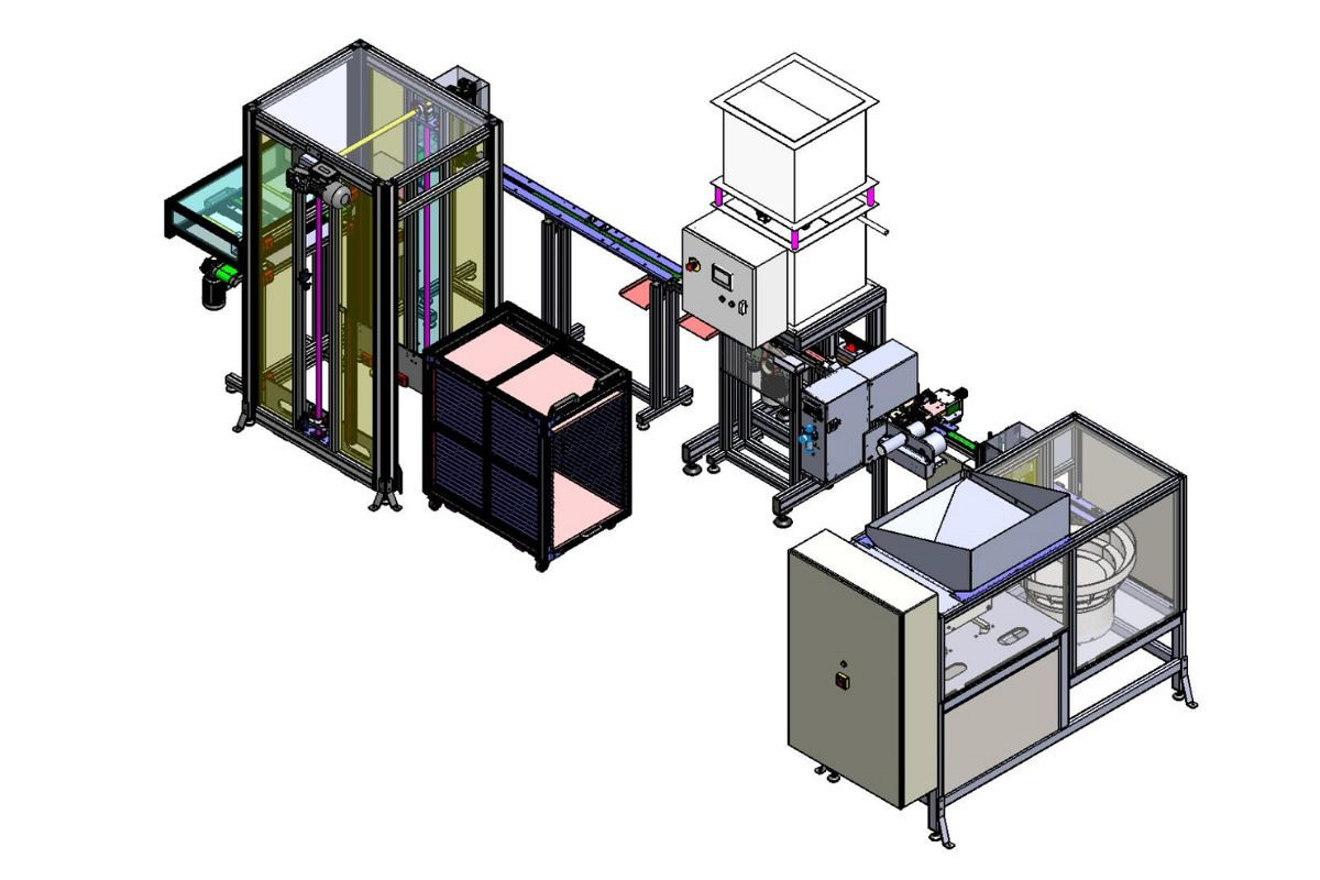 Fully automated line for pad printing and precise wax dispensing on ...
